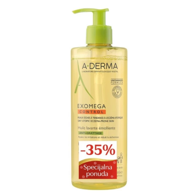 A-Derma Exomega Control Ulje, 500 ml PROMO