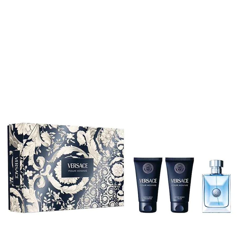 VERSACE POUR HOMME SET 7200685(EDT 50ML+HAIR&BODY SHAMPOO 50ML+AFTER SHAVE BALM 50ML)