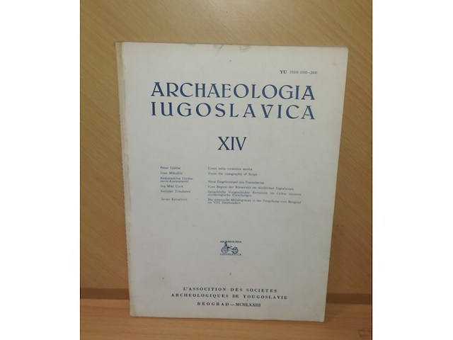 ARCHAEOLOGIA IUGOSLAVICA XIV