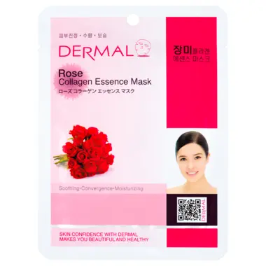 DERMAL Sheet maska za lice DERMAL Collagen Essence ruža
