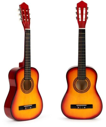 ECOTOYS velika klasična drvena gitara za decu sa 6 žica Braon HX18022-30 NAT
