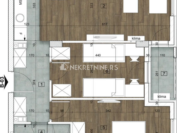 Trosoban 62m2 Novogradnja Povrat PDV-a