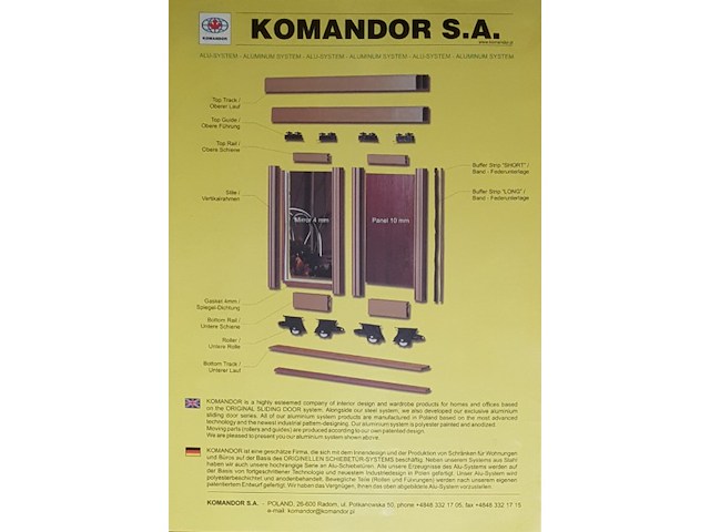 Brošura `KOMANDOR S.A.` Poljska