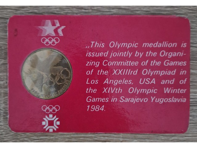 Olimpijski medaljon Sarajevo - Los Angeles 1984
