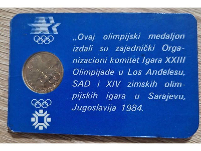 Olimpijski medaljon Sarajevo - Los Angeles 1984