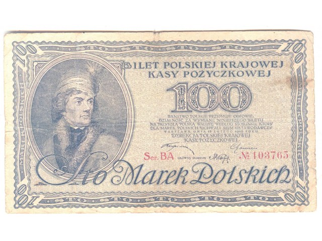 Poljska 100 marek 1919