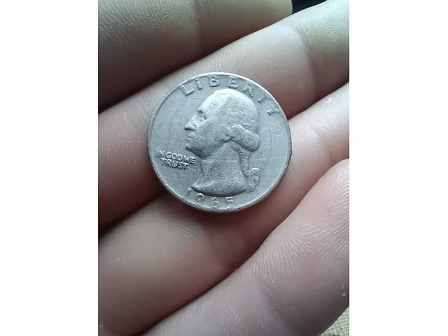 USA - quarter dollar 1965