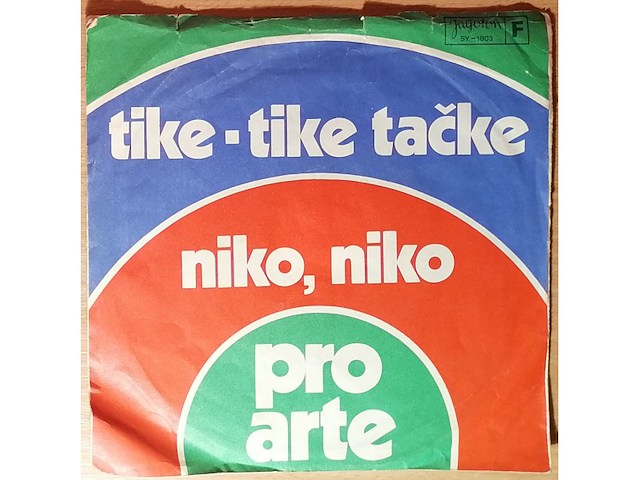 SP PRO ARTE - Tike-tike tačke (1971) 1. press, VG+/VG