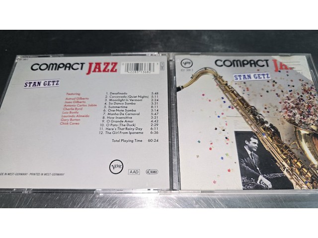 Stan Getz, Compact jazz , ORIGINAL