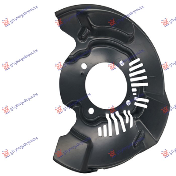 ZASTITA PREDNJEG KOCIONOG DISKA (PRECNIK ZASTITE 355/100mm) (PRECNIK DISKA 319mm) (SA ESP) (SA 4 OTVORA) Leva str. TOYOTA HI-LUX 2WD/4WD (2009-2012) (OEM: 47782-0K040, 477820K040)