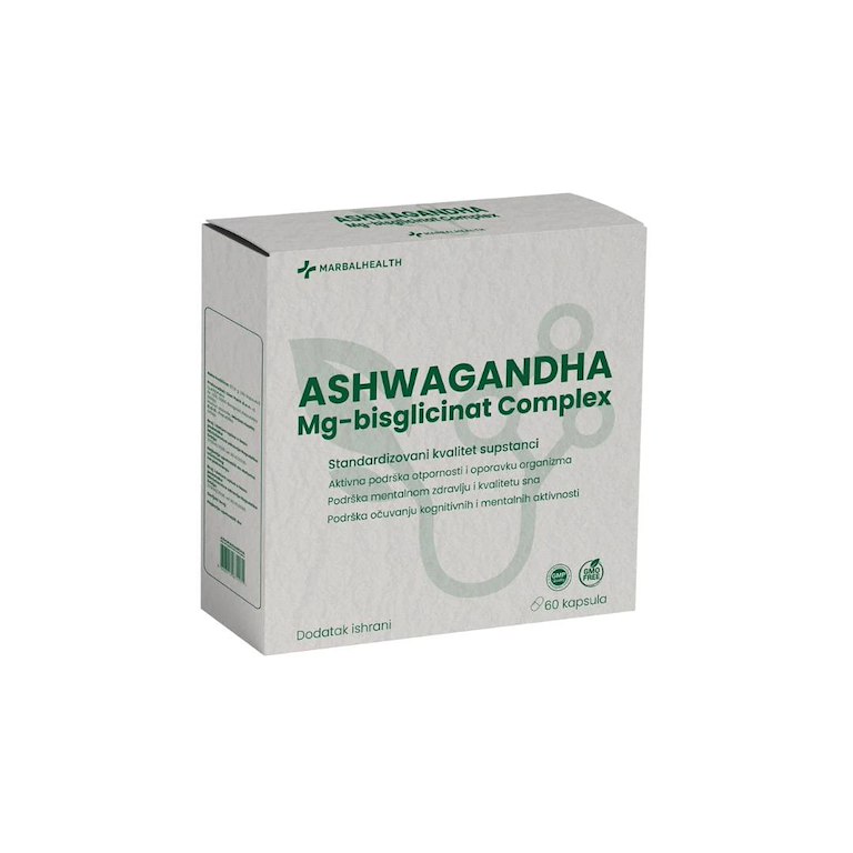 MARBALHEALTH Ashwagandha Magnezijum Bisglicinat Complex 60 Kapsula