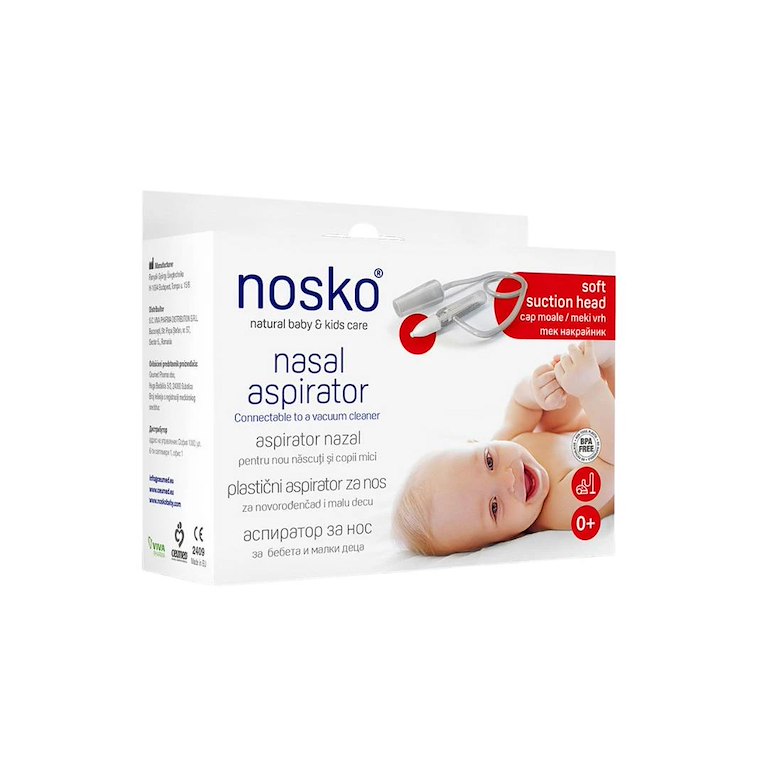 nosko® Nazalni Plastični Aspirator sa Mekanim Silikonskim Vrhom