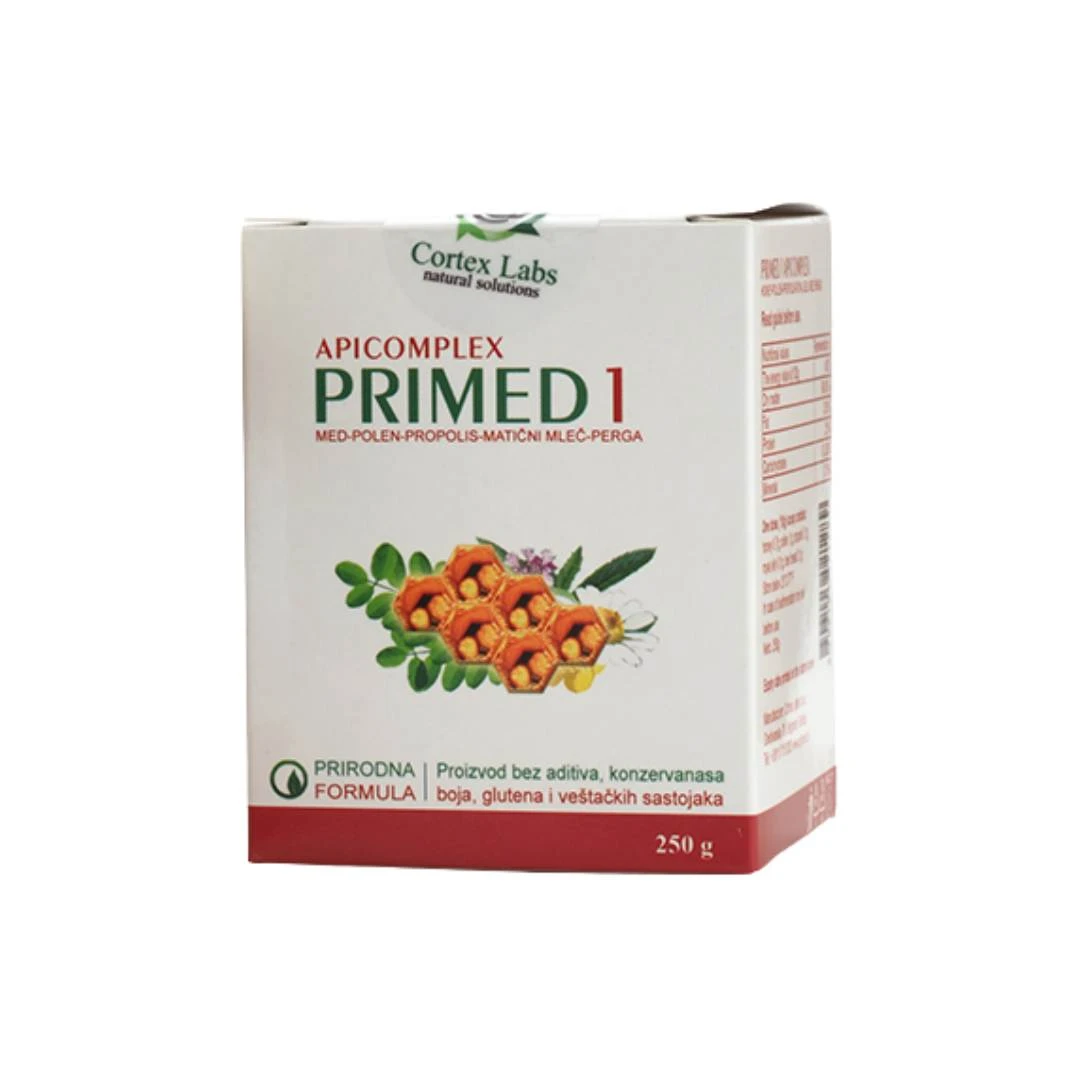 PRIMED 1 Apicomplex na Bazi Meda, Polena, Propolisa, Matičnog Mleča i Perge 250 g