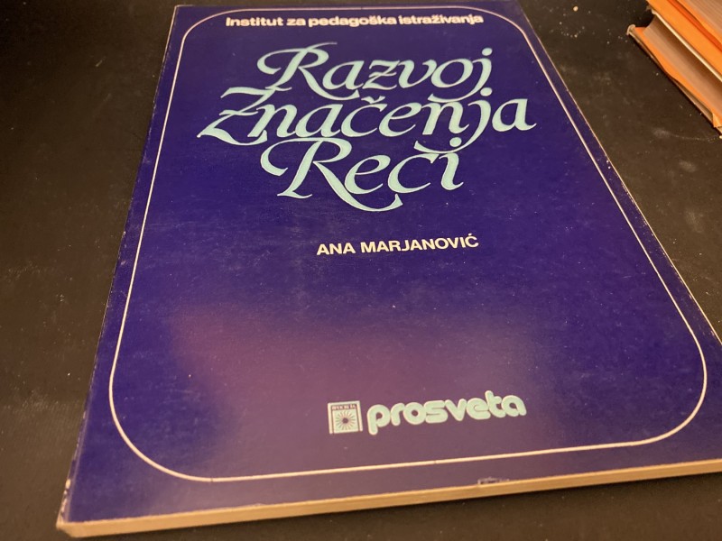 Razvoj Značenja Reči Institut za pedagoška istraživan