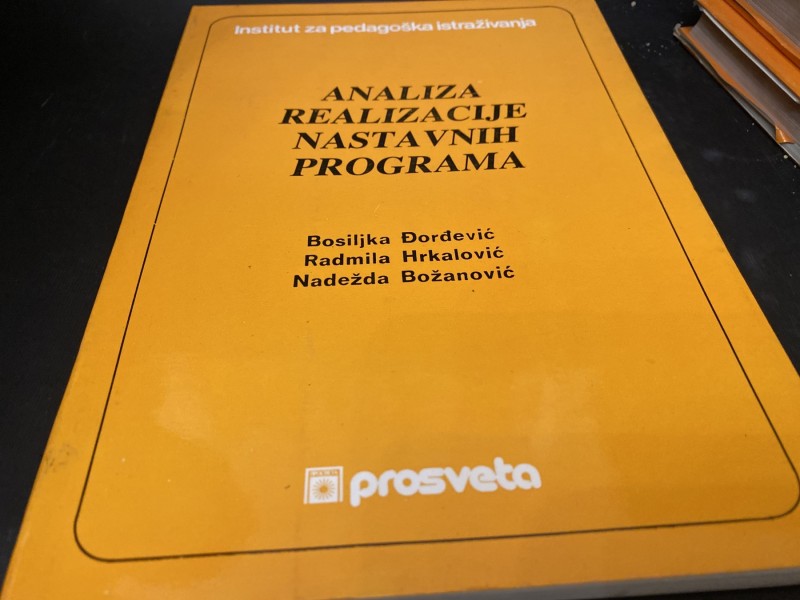 Analiza realizacije nastavnih programa
