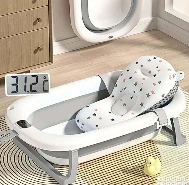 Sklopiva kadica za bebe sa mekim sunđerastim uloškom Učinite vreme