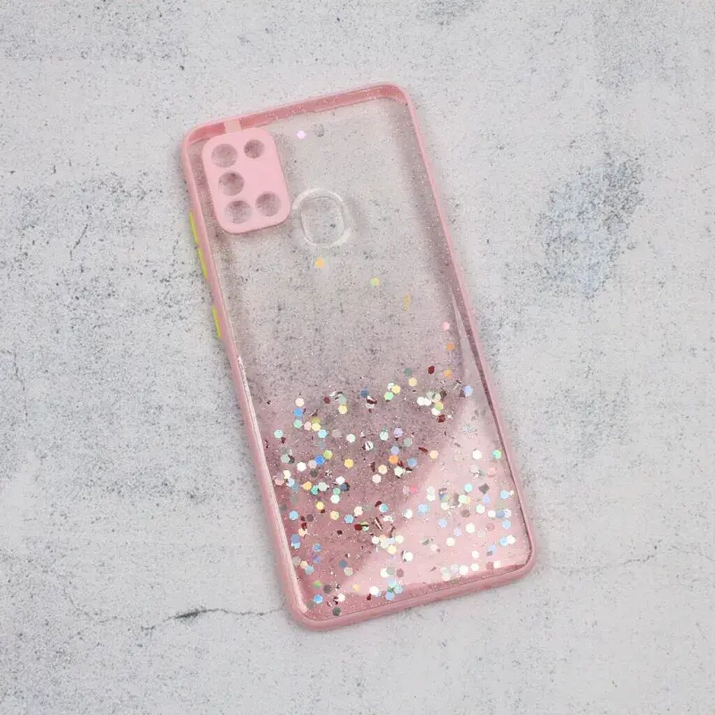Maska Frame Glitter za Samsung A217F Galaxy A21s roze. Uz brzu dostavu