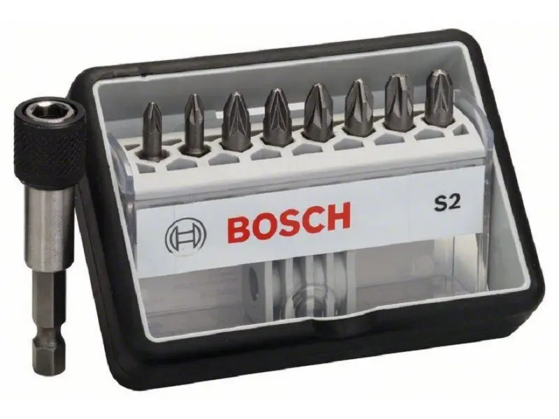 Bosch Set bitova odvrtača Robust Line 2607002561, S, Ekstra tvrdi, 25 mm, 9 delova