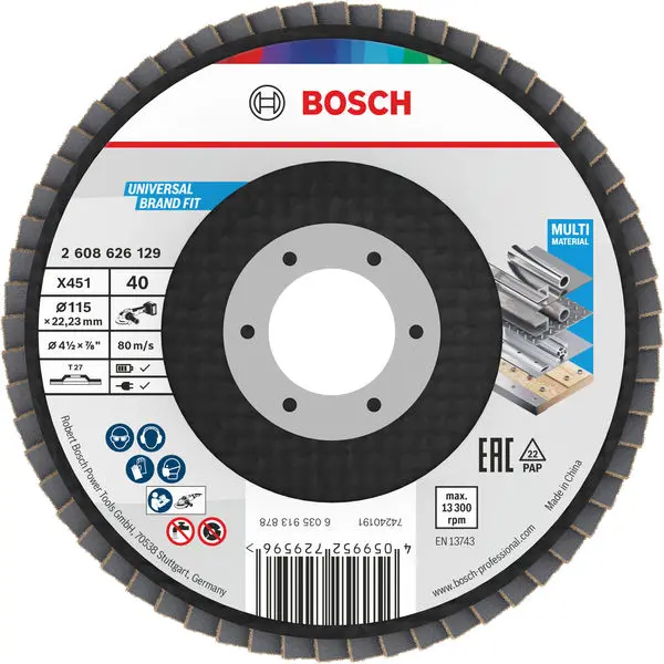 Bosch Lamelni disk X451 2608626129, O115, T27, G40