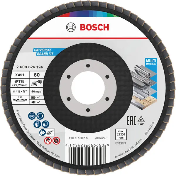 Bosch Lamelni disk X451 2608626124, O115, T29, G60