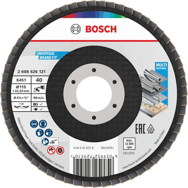 Bosch Lamelni disk X451 2608626121, O115, T29, G40