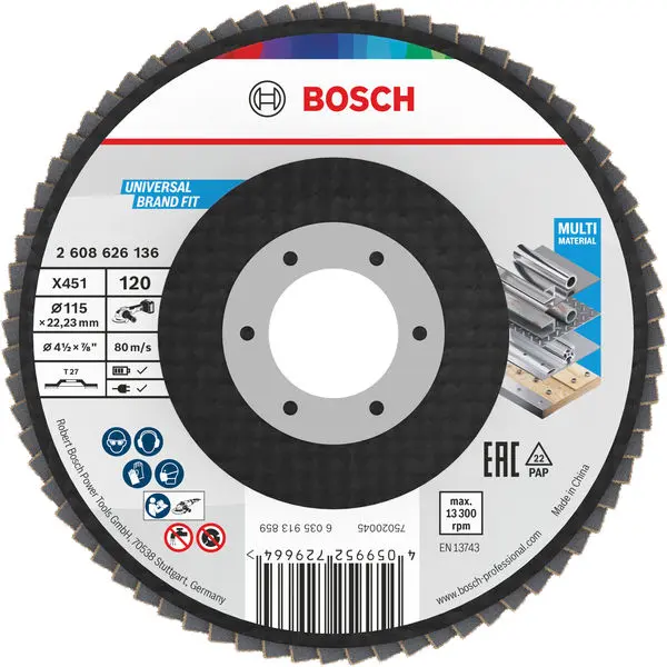Bosch Lamelni disk X451 2608626136, O115, T27, G120