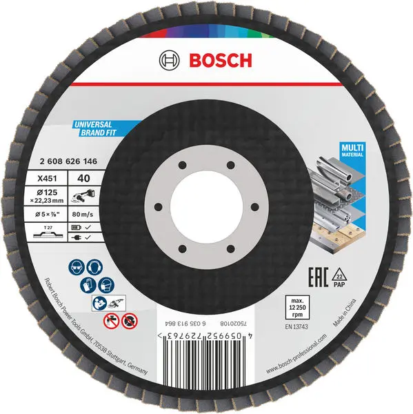 Bosch Lamelni disk X451 2608626146, O125, T27, G40