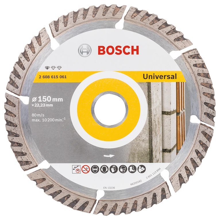 Bosch Dijamantska rezna ploča Standard for Universal 150x22,23 2608615061, 150x22.23x2.4x10mm