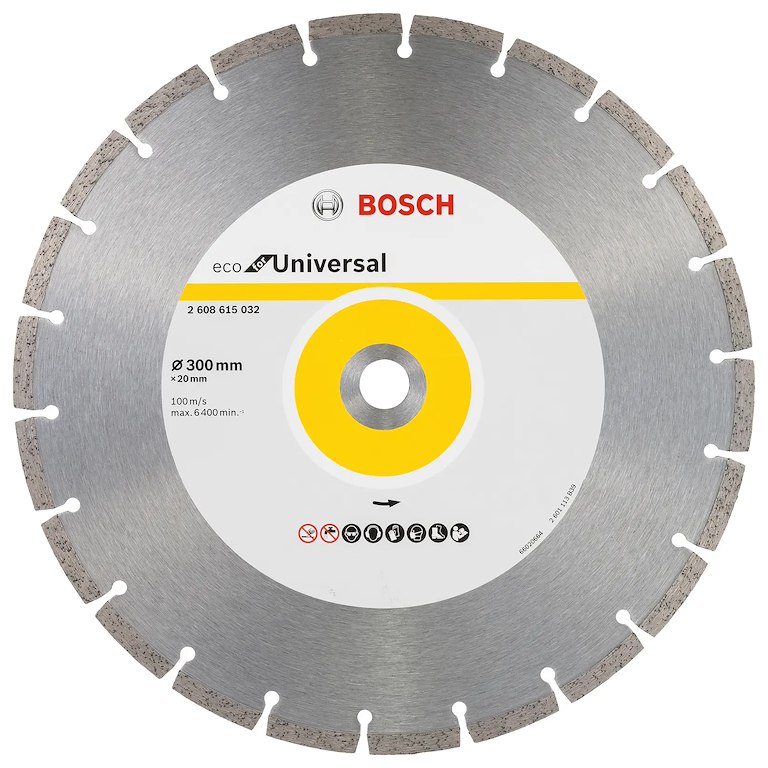 Bosch Dijamantska rezna ploča ECO For Universal 2608615032, 300x20x3.2x8