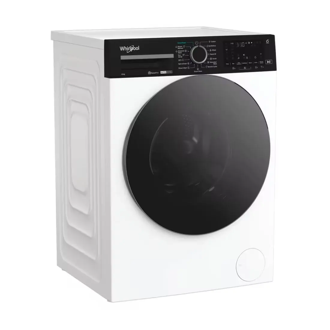 Whirlpool Mašina za pranje veša WPM 07W ADS EE, 10 kg, 1400 rpm, Crno-bela