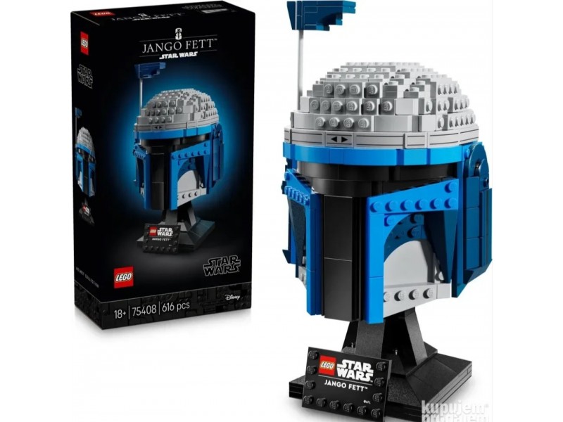 NOV LEGO 75408 Star Wars Jango Fett Helmet Kaciga Džang
