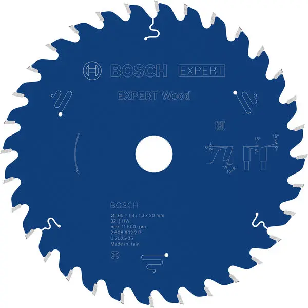 Bosch List testere za drvo Expert 2608902217, 165 mm, 32T