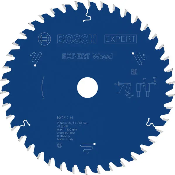 Bosch Expert List za drvo 2608901872, 168 mm, 42T