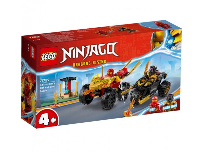 NOV Lego NINJAGO 71789 Kai and Rass Car and Bike Battle
