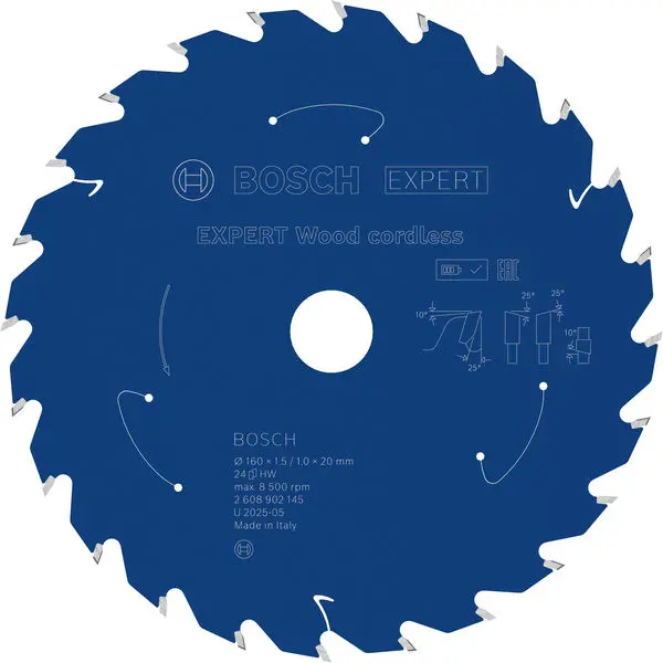 Bosch List testere za drvo Expert, 160mm, 24T