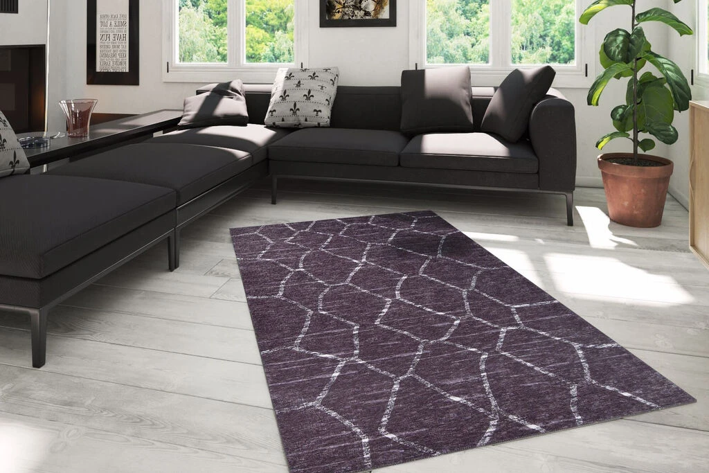 Conceptum Hypnose Tepih Ada Gönül Chenille 326, 75x150cm, Crni