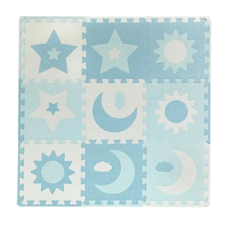 MoMi Nebe podloga za bebe - Puzzle od pene Blue