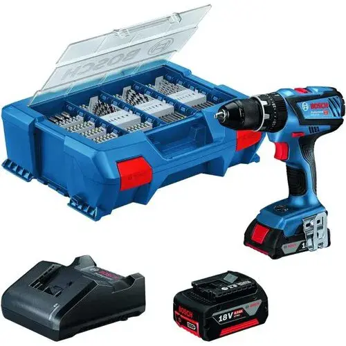 Bosch Aku vibraciona bušilica odvrtač GSB 18V-45, 1x 2.0Ah, 1x 4.0Ah, 0615A5008G