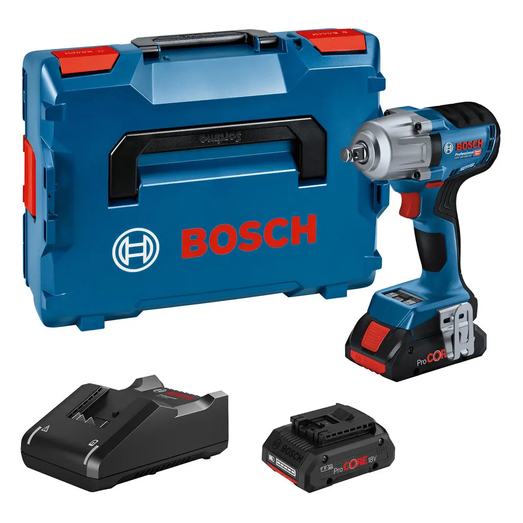 Bosch Aku udarni odvijač GDS 18V-450 HC, 2×4.0 Ah, L-BOXX, 06019K4002