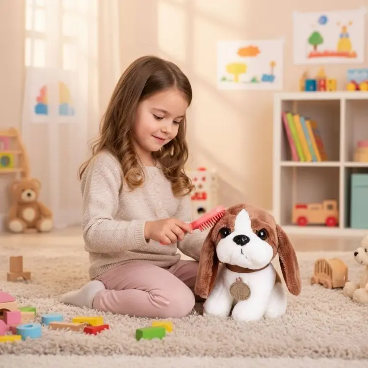 Eco Toys Plišana igračka za decu štene Begle