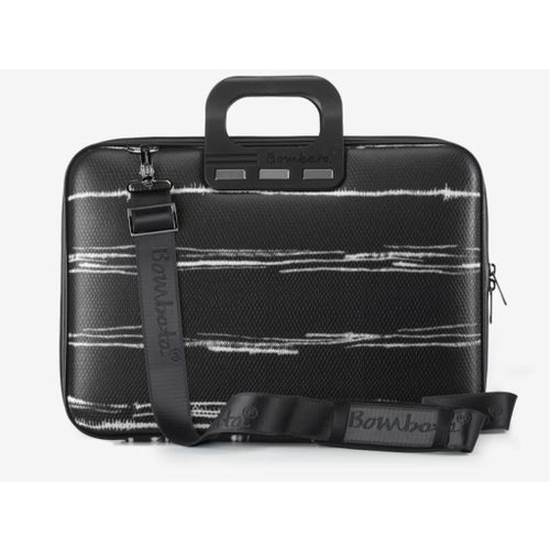 Torba BOMBATA Medio Black&White 13" Crna