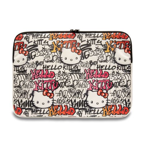 HELLO KITTY navlaka za laptop od 14' GRAFFITI COLLECTION WHITE
