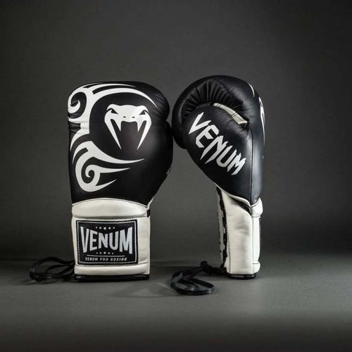 Venum Giant 2.0 Mike Tyson Pro Rukavice sa Pertlama Crno/Bele 16OZ