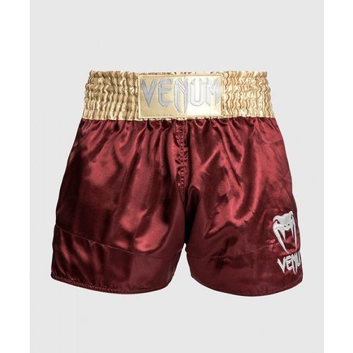 Venum Classic Muay Thai Šorc Tamno Crveni/Zlatno/Beli XXL