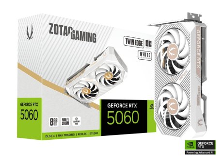 ZOTAC NVidia GeForce RTX 5060 Twin Edge OC 8GB GDDR7 White Edition ZT-B50600Q-10M