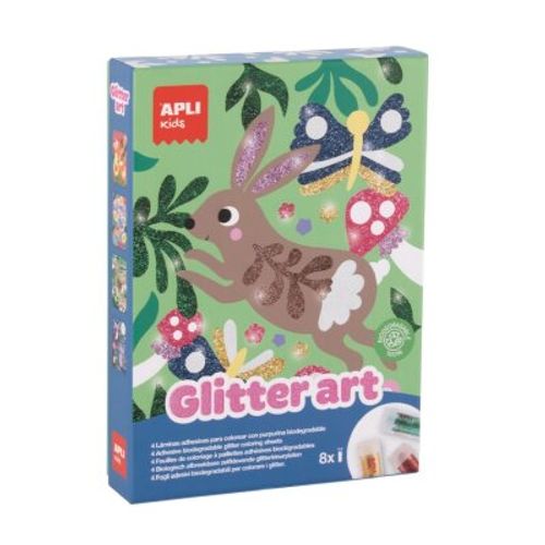 APLI Kreativni Set S Biorazgradivim Šljokicama Glitter Art Bio
