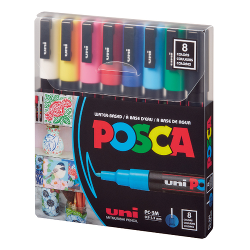 Posca Set Markera PC-3M 8/1 Osnovne Boje