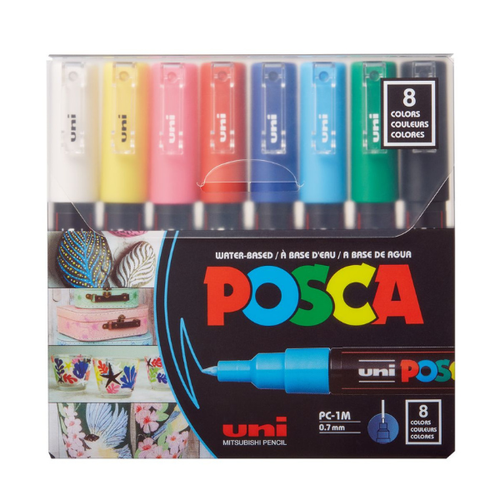 Posca Set Markera PC-1M 8/1 Osnovne Boje