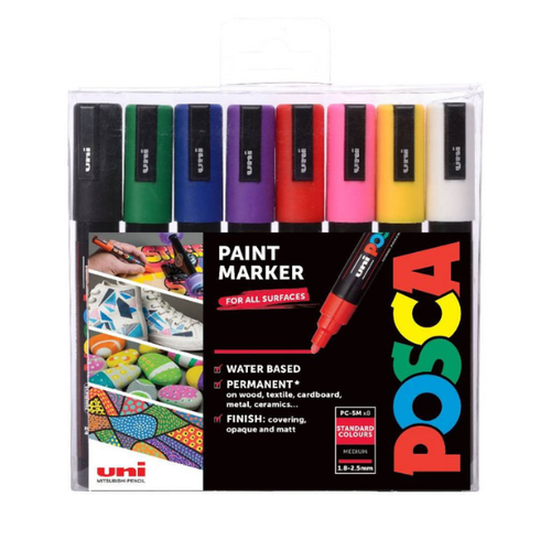 Posca Set Markera PC-5M Osnovne Boje 8/1