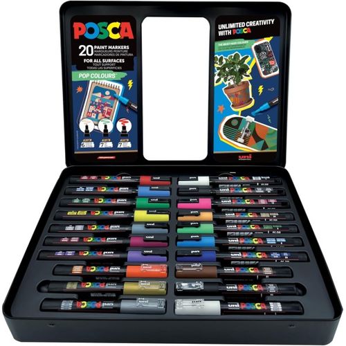 Posca Set Markera POP Colors 20/1 U Metalnoj Kutiji